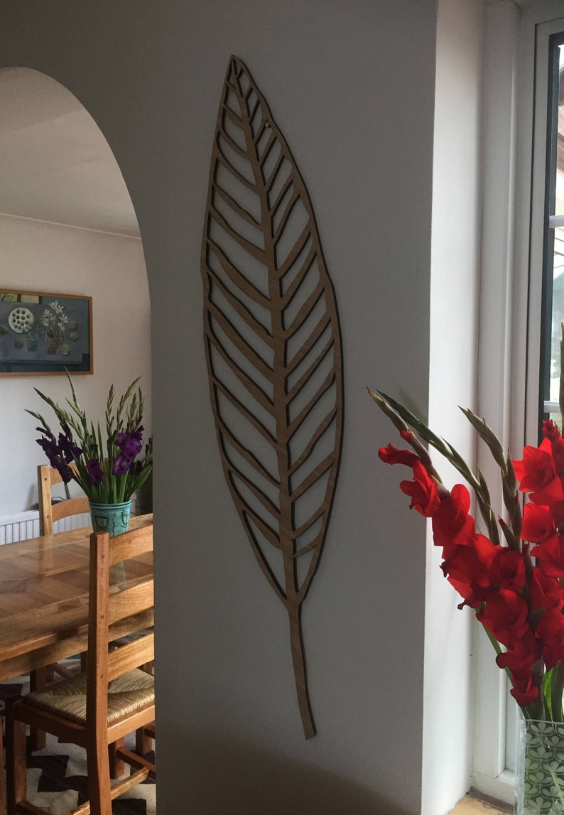 Leaf Wall Decoration Hanging Art Wooden Leaf Large Wooden Leaf - Etsy UK