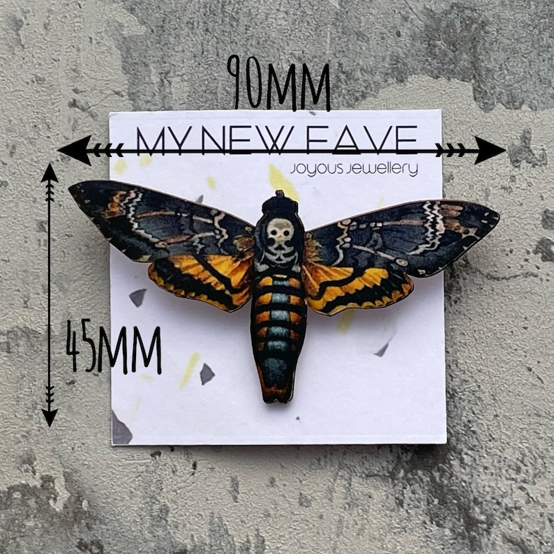Death Head Moth Brooch - Etsy