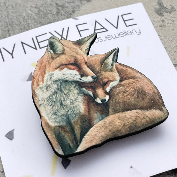 Fox Brooch - Etsy