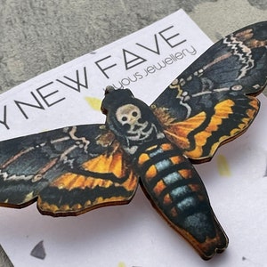 Death Head Moth Brooch - Etsy