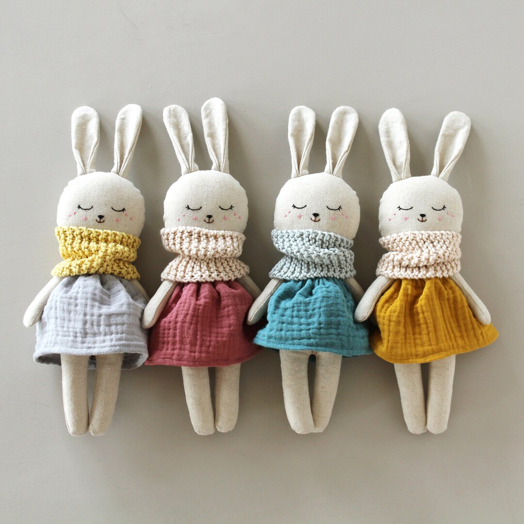 Personalized Bunny Doll. Easter Bunny. Rabbit Cloth Doll. - Etsy