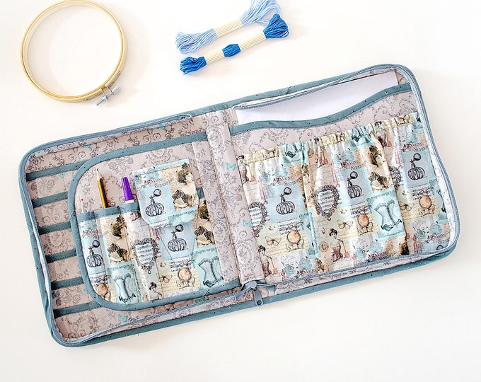 Custom Cross Stitch Tools Project Case for 8 Inch Q-snap With - Etsy