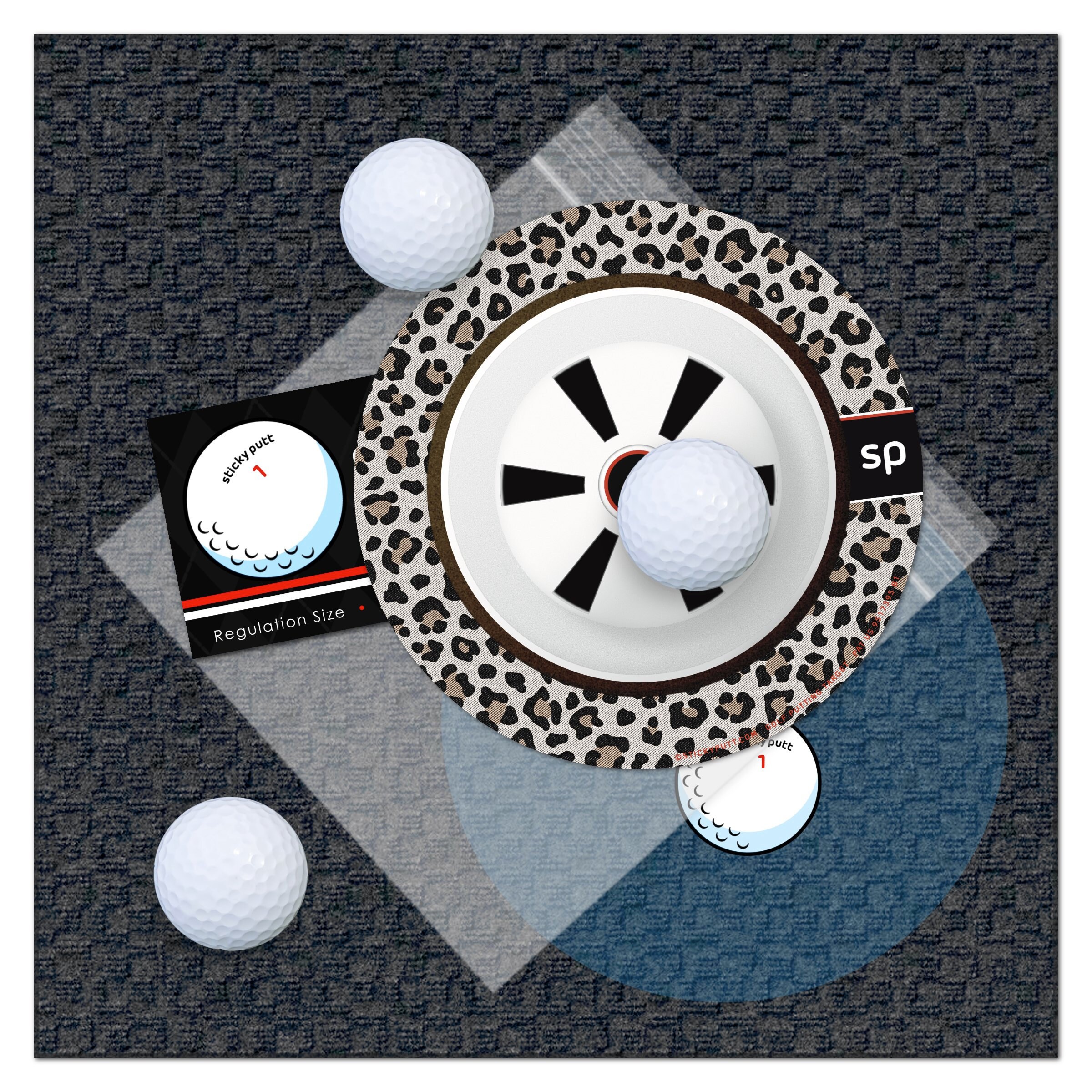 Sticky Putt Golf Putting Target Leopard - Etsy