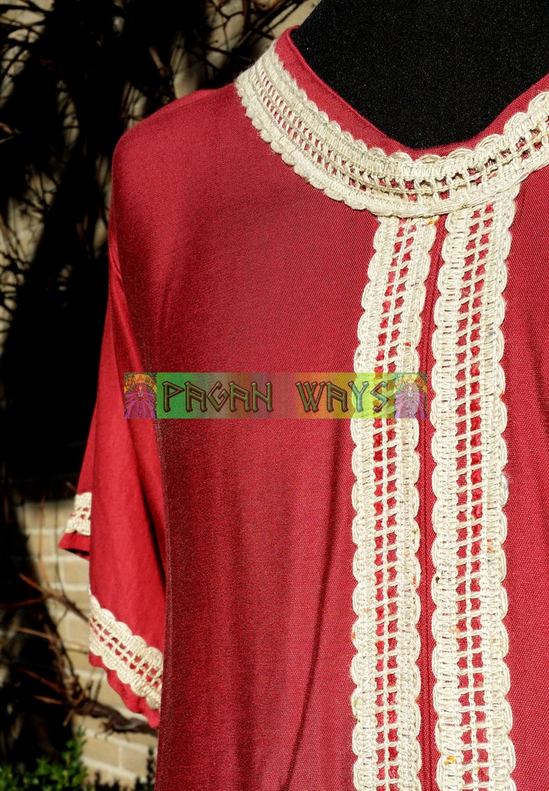 Complete Outfit - Red Tunic and Red Harem Pants / Baggy Trousers ...