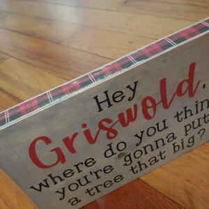 Hey Griswold Christmas Wood Sign - Etsy