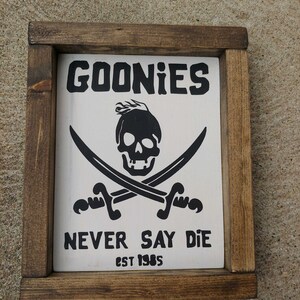 Goonies Wood Sign - Etsy
