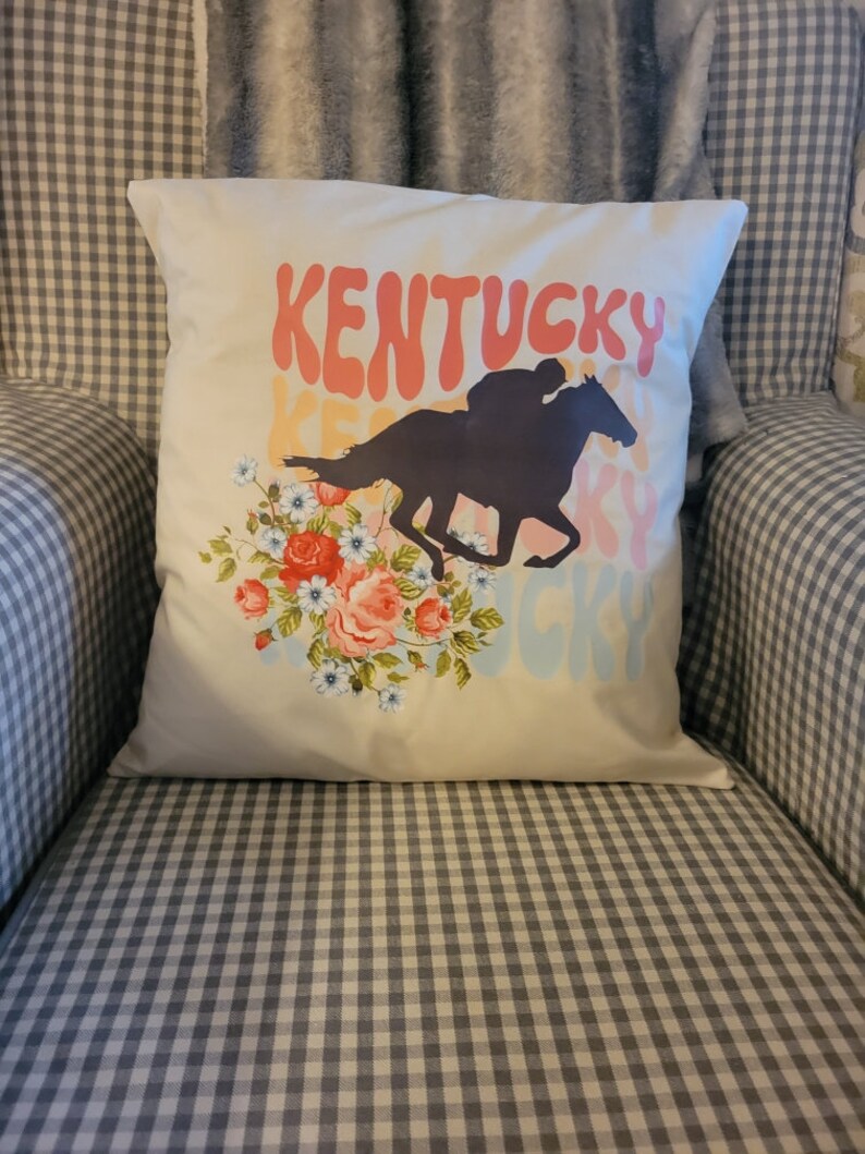 Kentucky Horses - Pillow Cover - Etsy