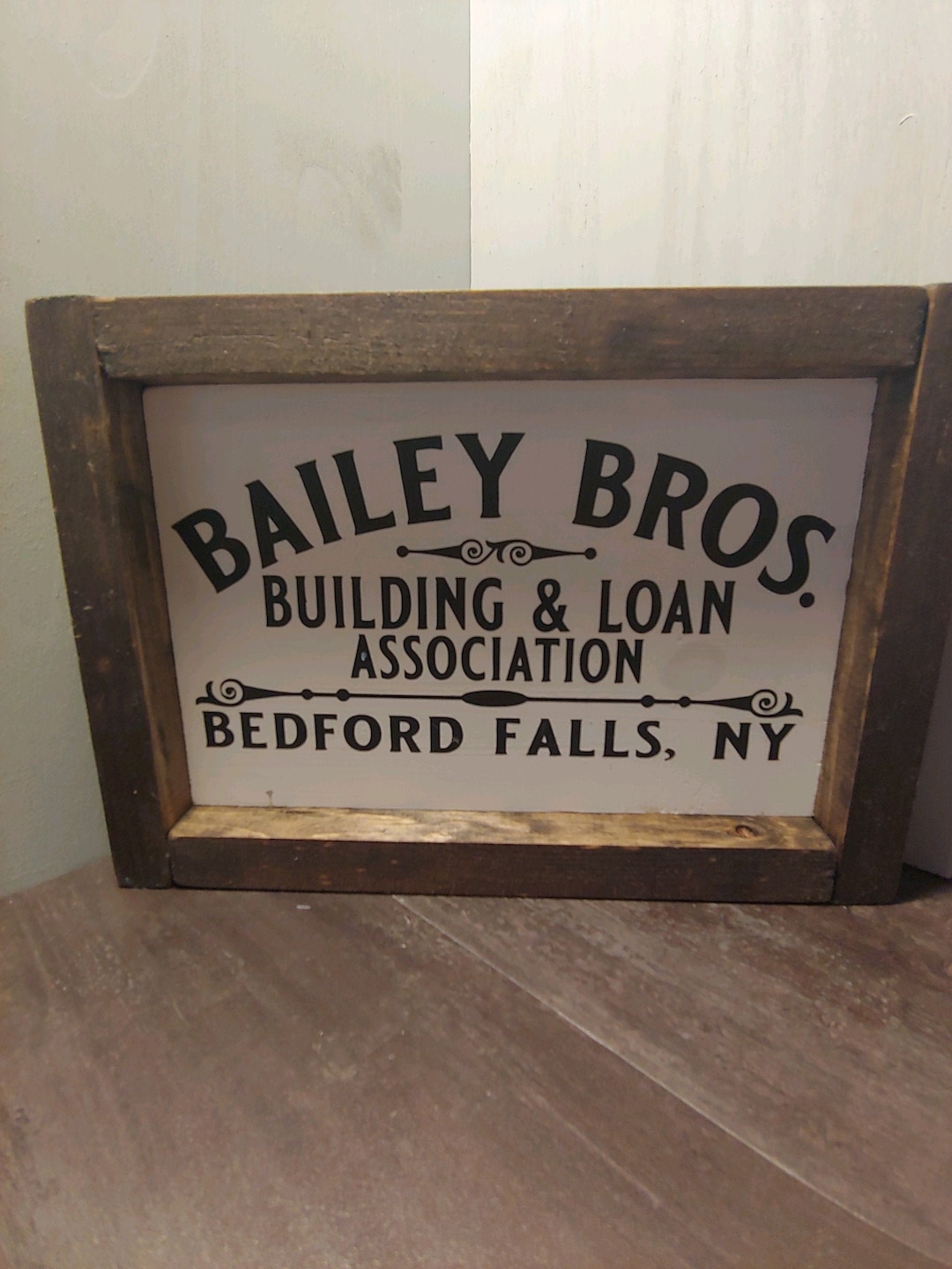 Bailey Bros. Building and Loan Wood Sign - Etsy