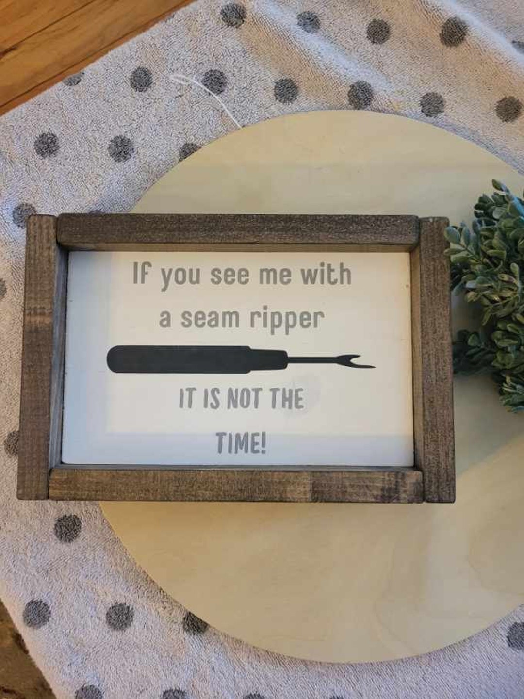 Seam Ripper - Wood Sign - Etsy