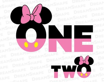 Minnie mouse one svg | Etsy