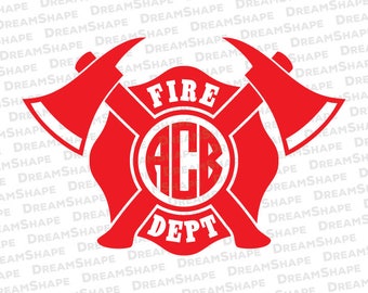 Firefighter iron on | Etsy