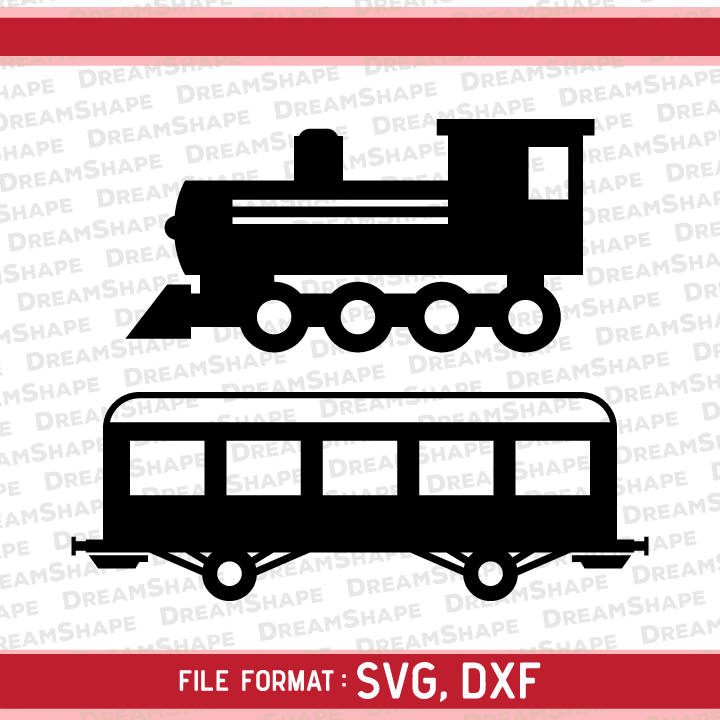 Train SVG Files Train DXF Cut Files Transport Cuttable Svg | Etsy