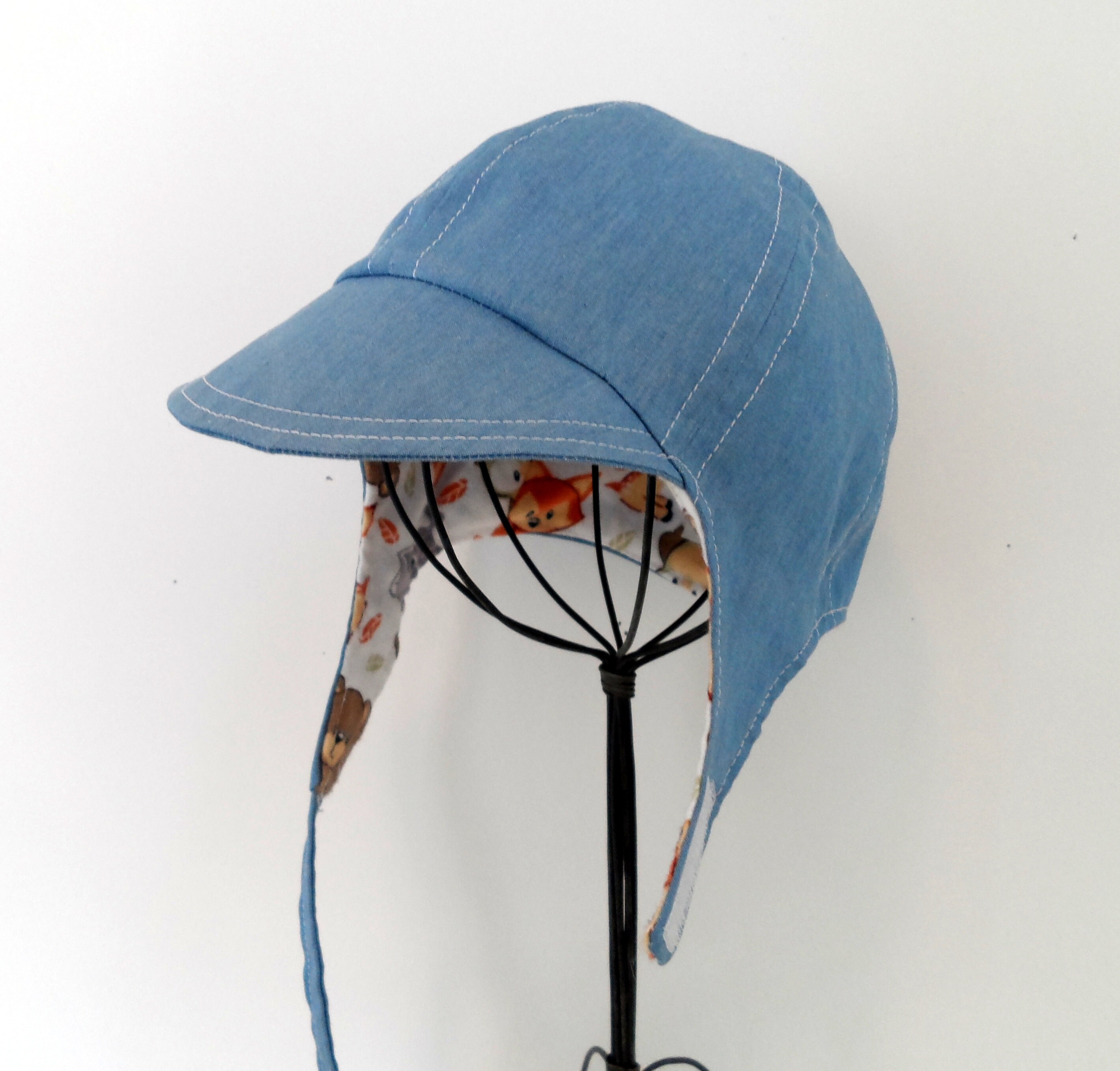 Boys Hat, Boys Denim Hat, Baby Boy, Handmade, Great Baby Shower Gift ...