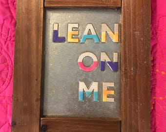 Lean on me | Etsy