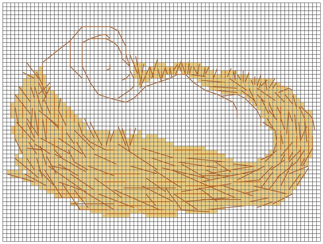 Baby Jesus 4x3 Cross Stitch Pattern - Etsy