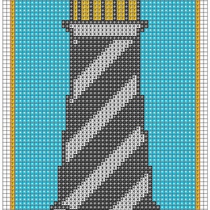 Lighthouse Bookmark Cross Stitch Pattern - Etsy