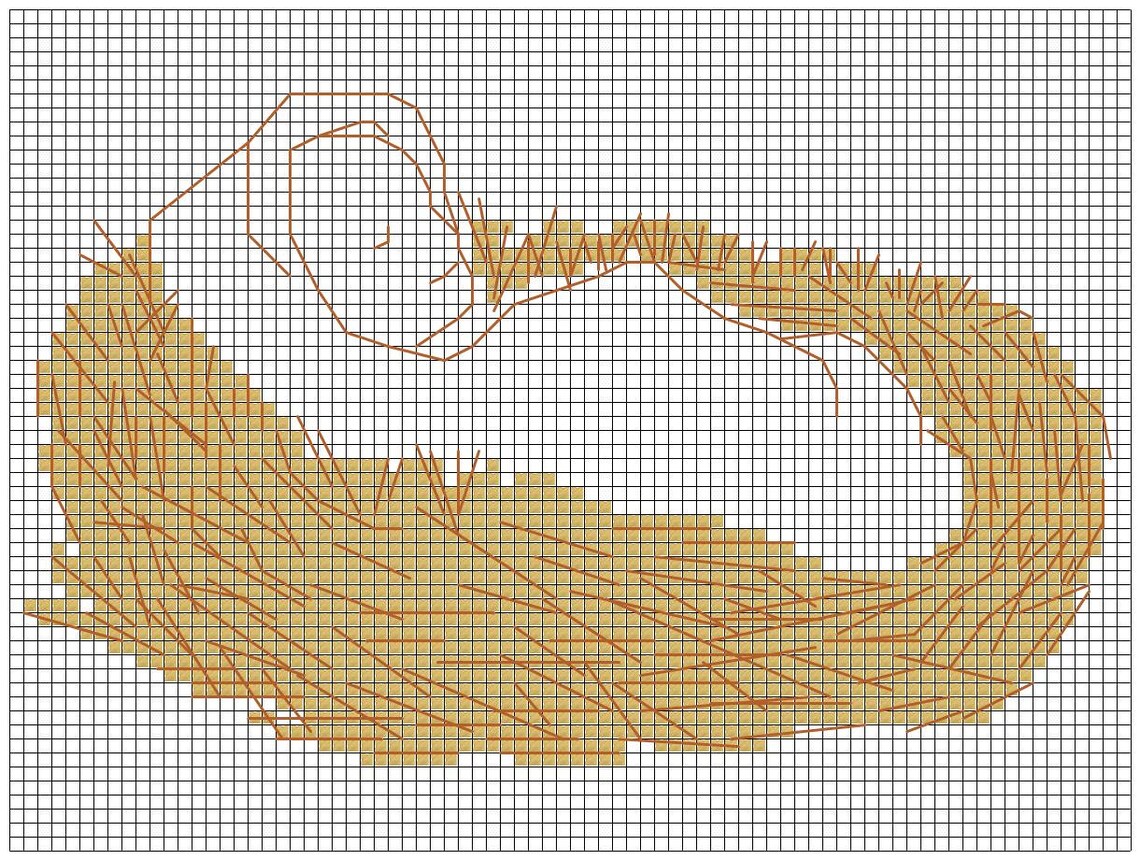 Baby Jesus 4x3 Cross Stitch Pattern - Etsy