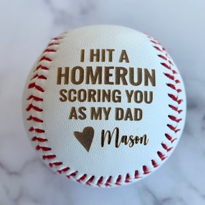 Fathers Day Baseball Personalized Gift - Etsy