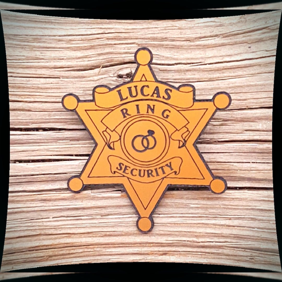 Ring Security Badge, Ring Bearer Badge, Ring Bearer Security Badge ...