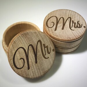 Mr Mrs, Wedding Ring Box, Ring Bearer Box, Wedding Ring Keepsake, Ring ...