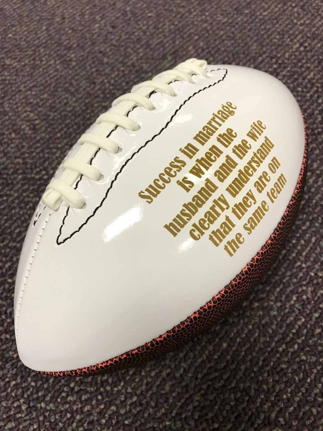 Double Side, Wedding Gift, Engraved Football, Youth Football, Groomsmen ...