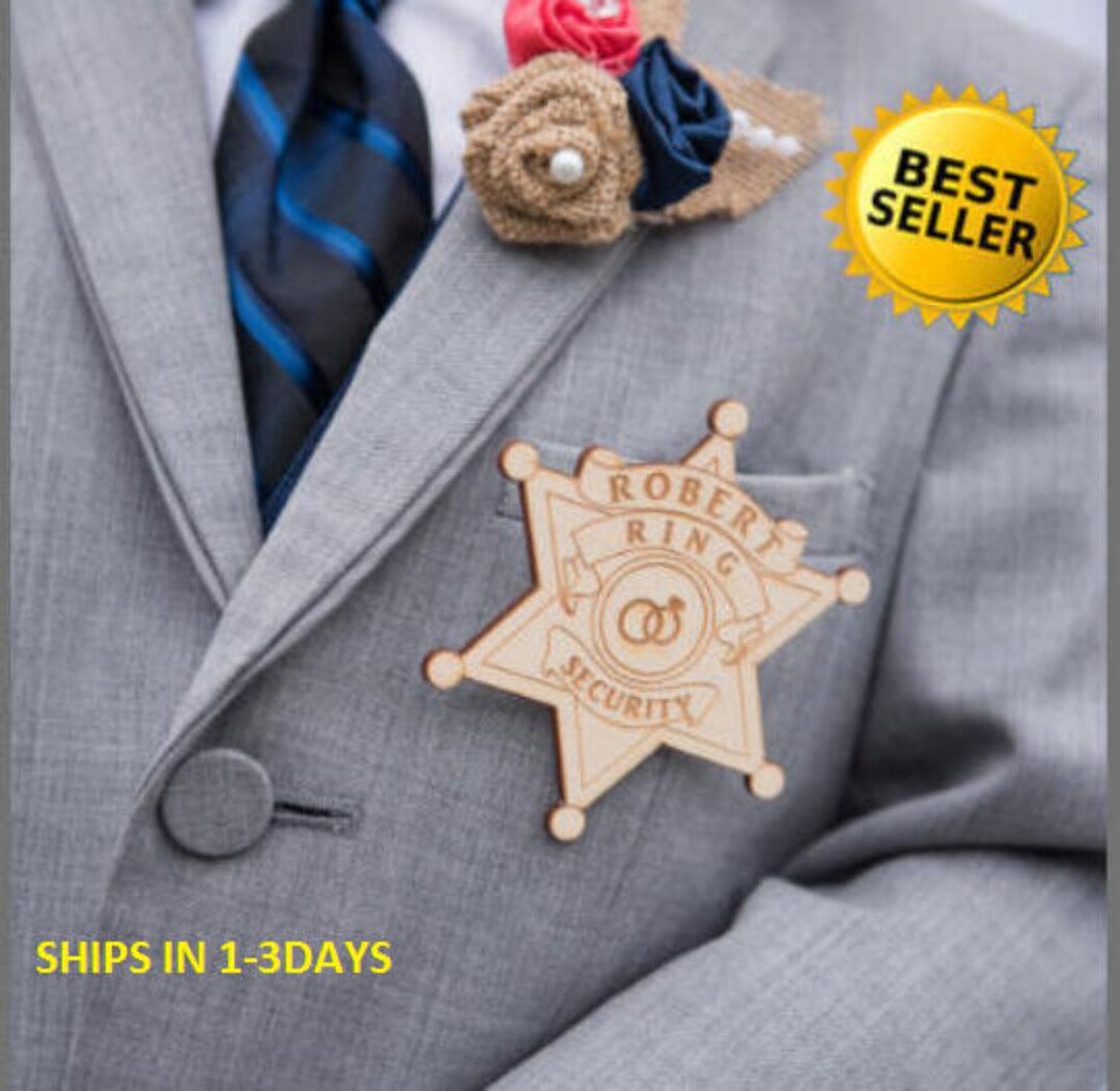 Ring Security Badge Ring Bearer Badge Ring Bearer Security - Etsy