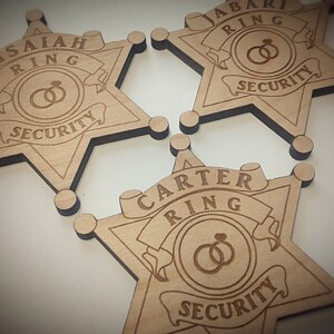 Ring Security Badge, Ring Bearer Badge, Ring Bearer Security Badge ...