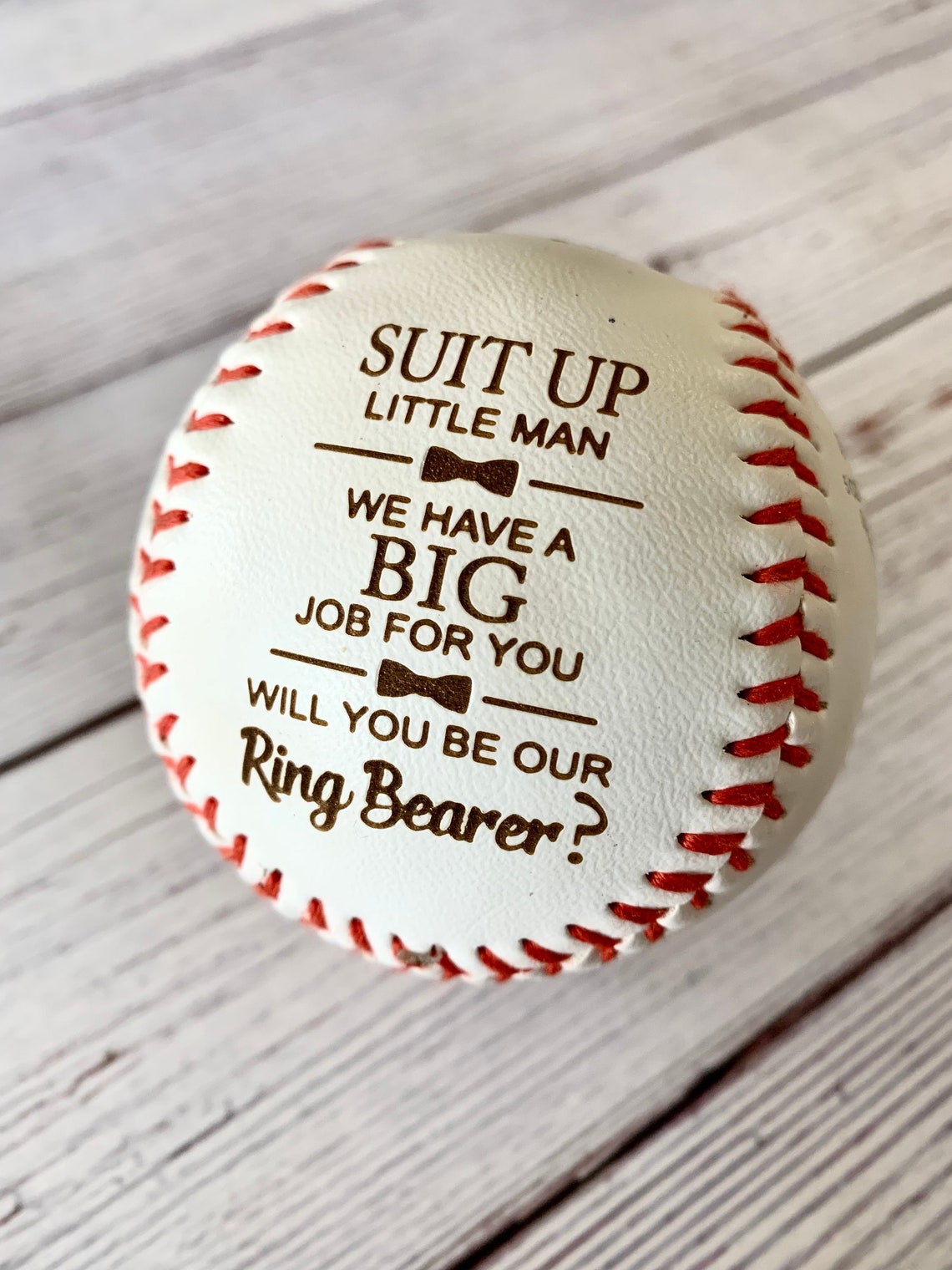 Ring Bearer Proposal Baseball Ring Bearer Gift Usher - Etsy