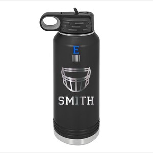 Football Water Bottle W/straw Lid, Sports Water Bottle, Seniors Gift ...