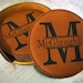 Monogrammed Coaster Set Customized Coasters Personalized - Etsy