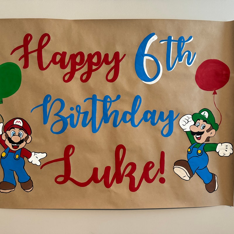 Mario Party Banner - Etsy
