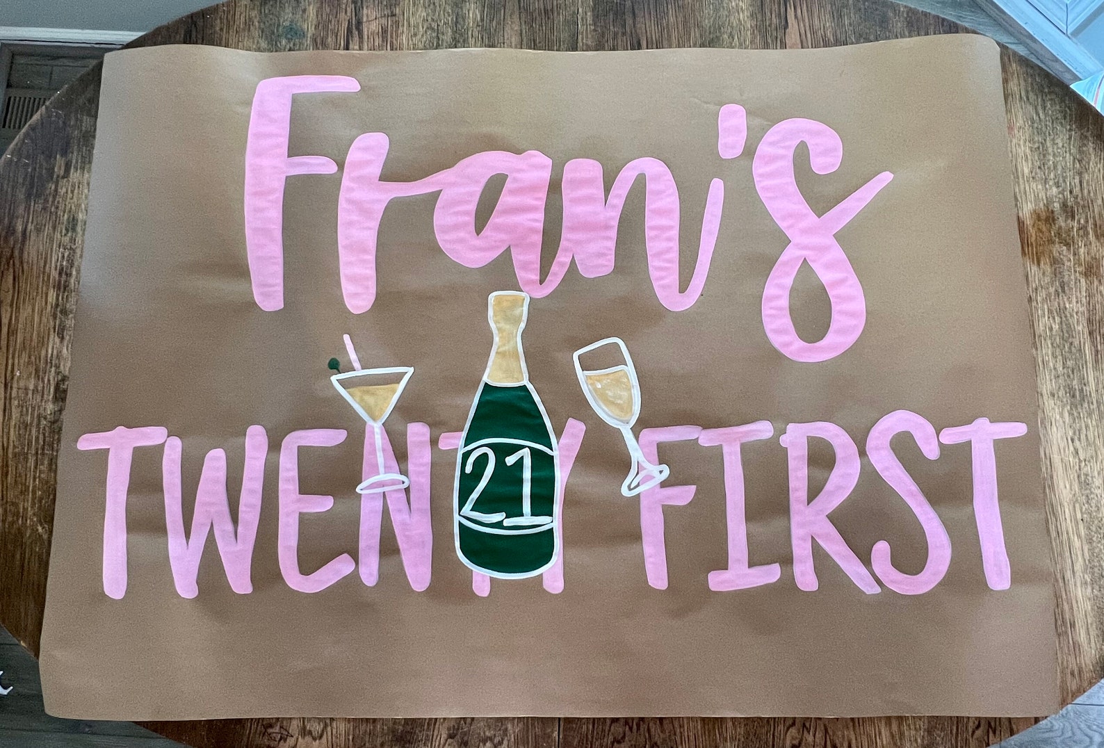 Painted Paper Banner Birthday Sign Hand Painted Banner - Etsy