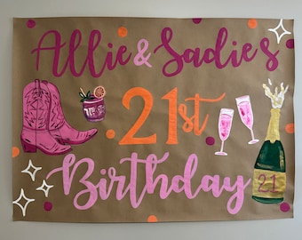 21ST BIRTHDAY BANNER - Etsy