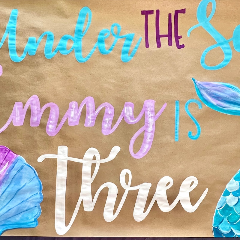 Mermaid Party Banner - Etsy
