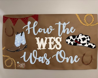 My First Rodeo Birthday Banner - Etsy