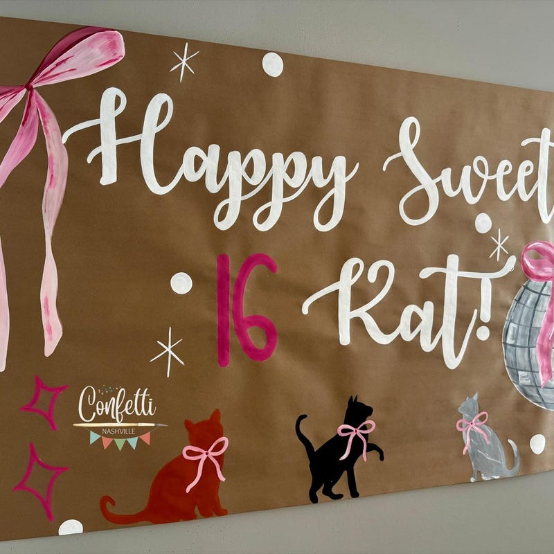 Sweet 16 Banner - Etsy