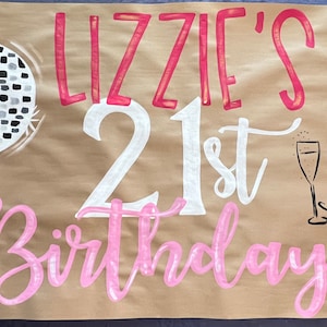 Twenty First Birthday Banner, Coastal Cowgirl, Twenty First Banner ...