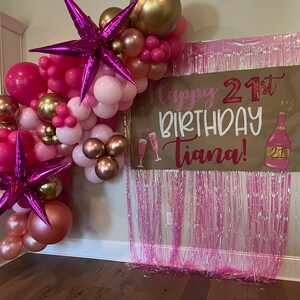 Twenty First Birthday Painted Banner, 21st Birthday, Nashville, Party ...