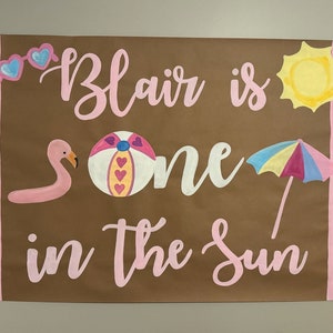 Pool Beach Party Handpainted Banner Party Sign - Etsy
