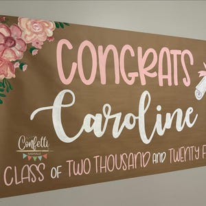 Custom Painted Graduation Banner: Congrats Grad Party Decor - Etsy