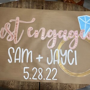 Custom Hand-painted Party Banner: Kraft Paper, Birthday Decor - Etsy