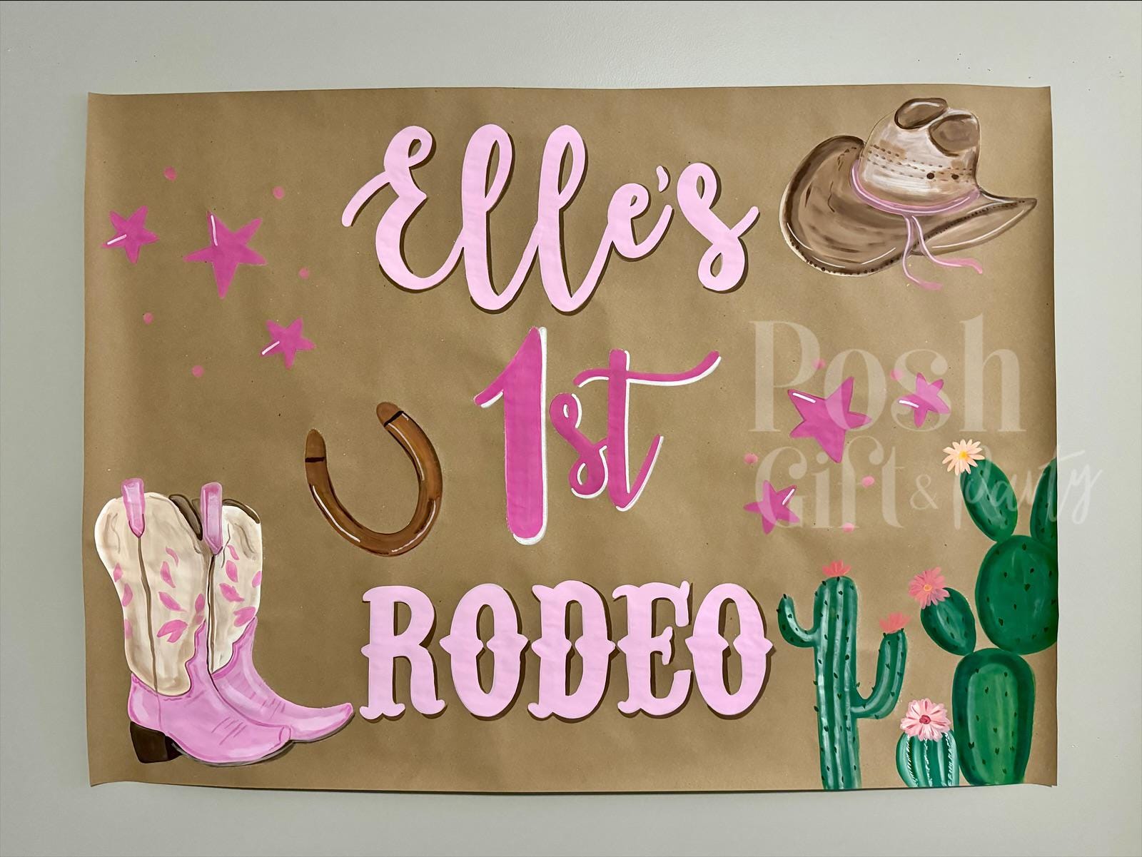 First Rodeo Painted Birthday Sign - Etsy