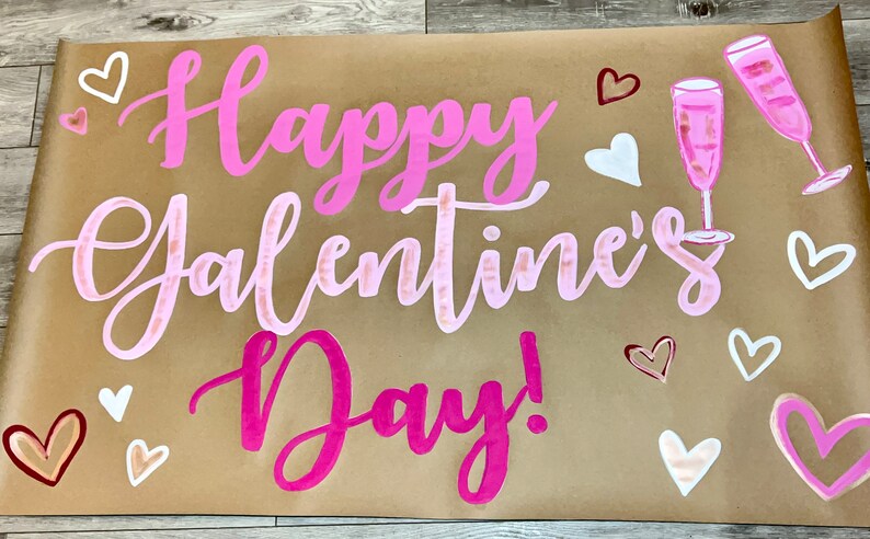 Painted Paper Banner Birthday Sign Hand Painted Banner - Etsy