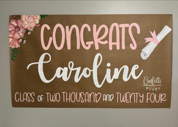 Graduation Party Banner Graduation Vinyl Banner Photo Banner