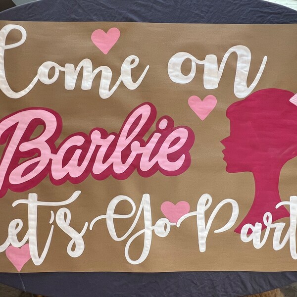 Barbie Banner - Etsy