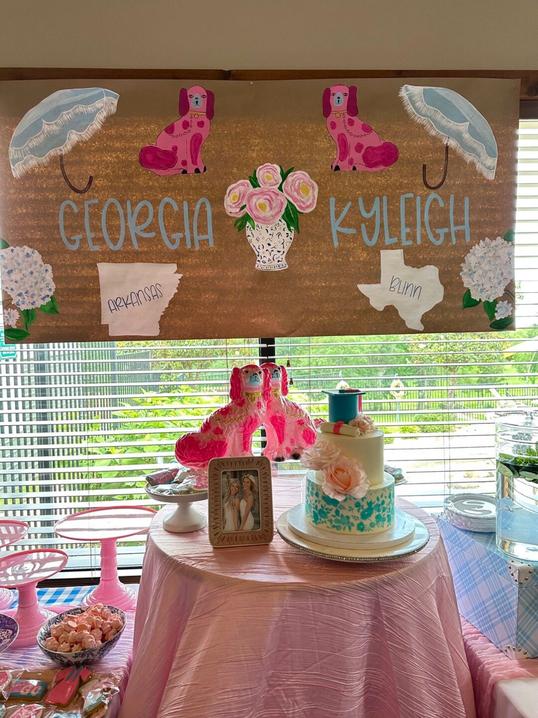 Hand Painted Banner Sign for Graduation or Birthday, Preppy Banner - Etsy