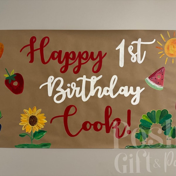 Caterpillar Banner - Etsy