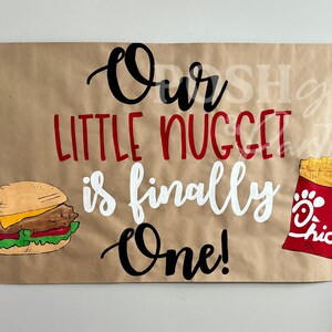 Little Nugget Hand Painted Banner, Party Backdrop Sign - Etsy