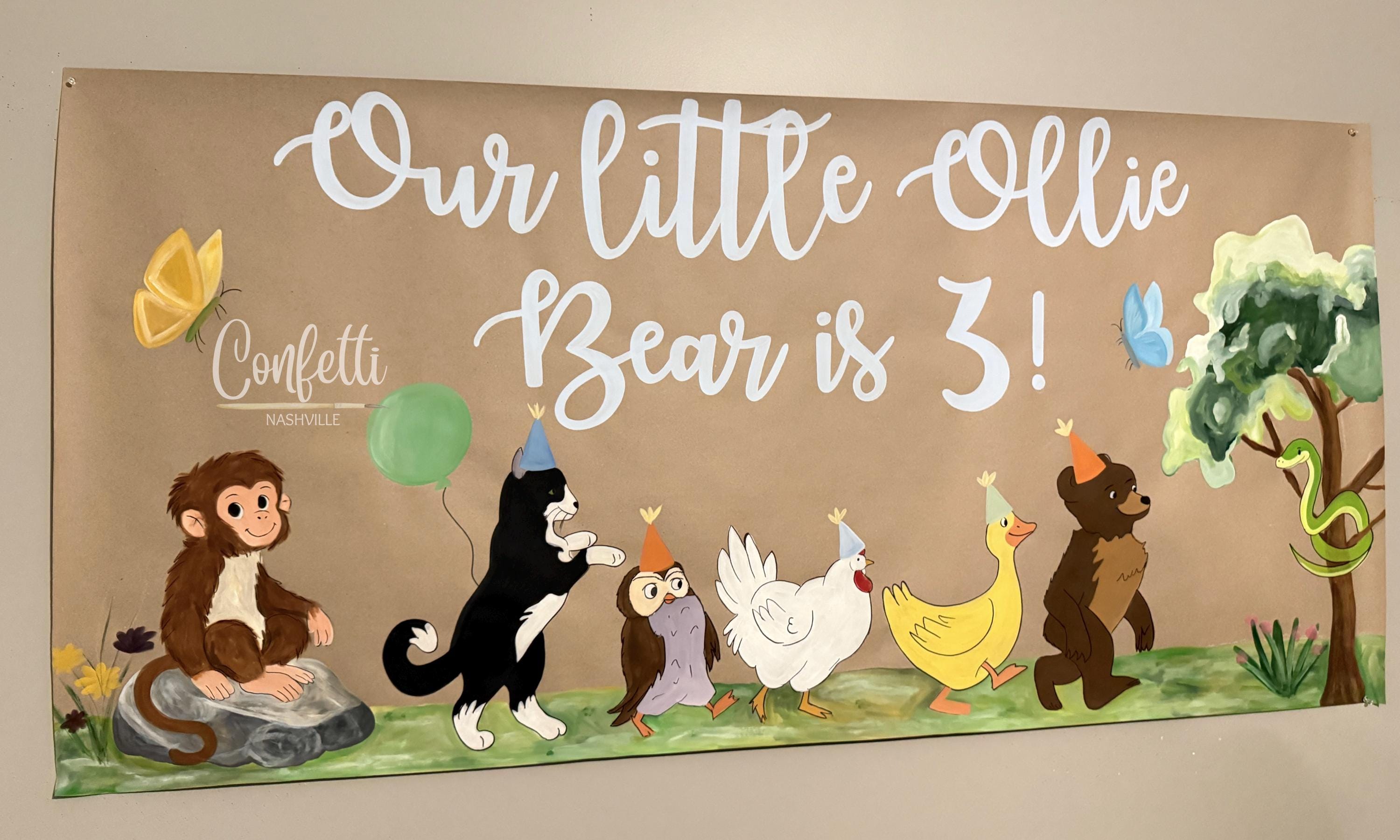 Little Bear Inspired Painted Banner - Etsy