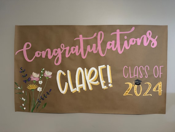 Homemade Graduation Banner